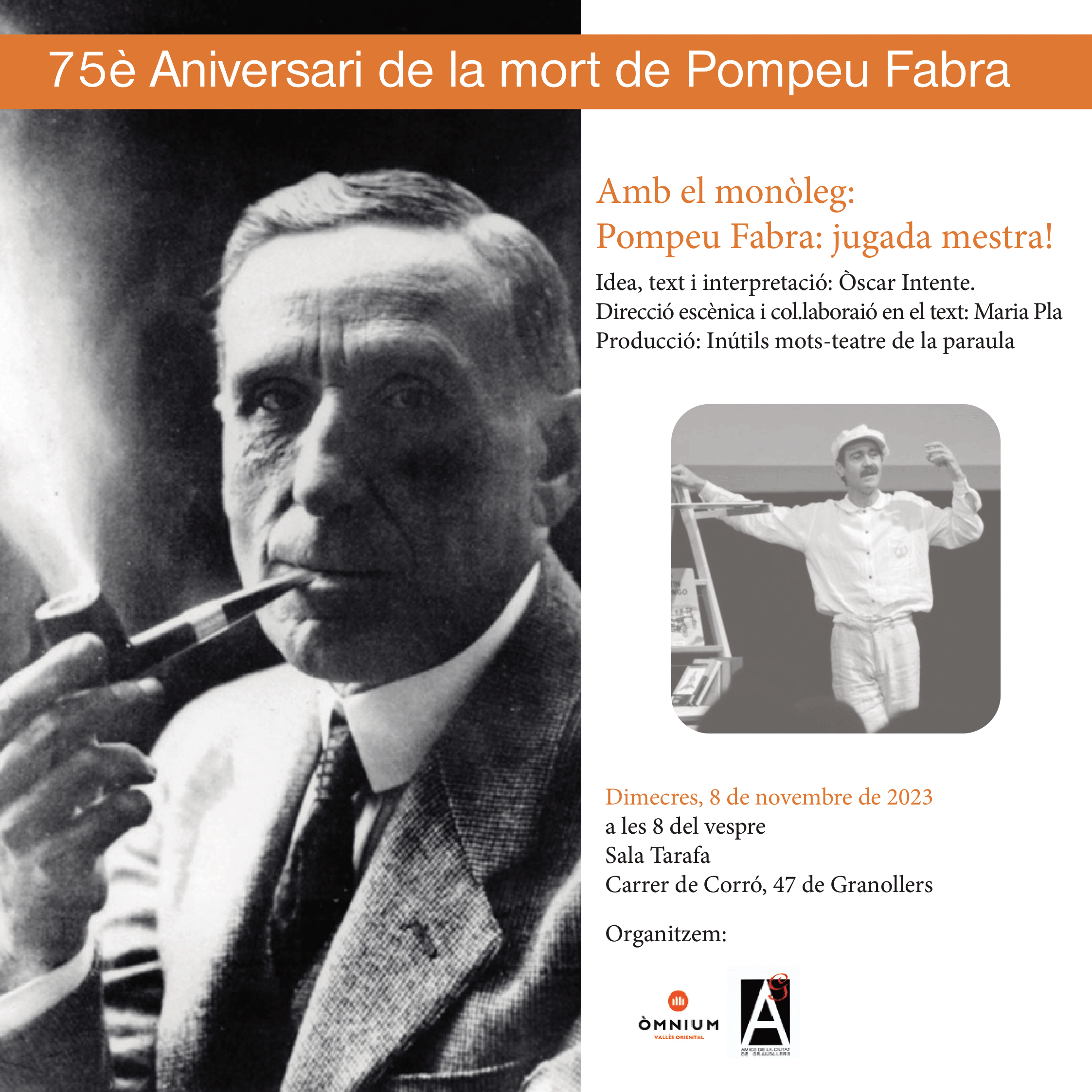 "Pompeu Fabra: Jugada Mestra" a Granollers - Òmnium Cultural