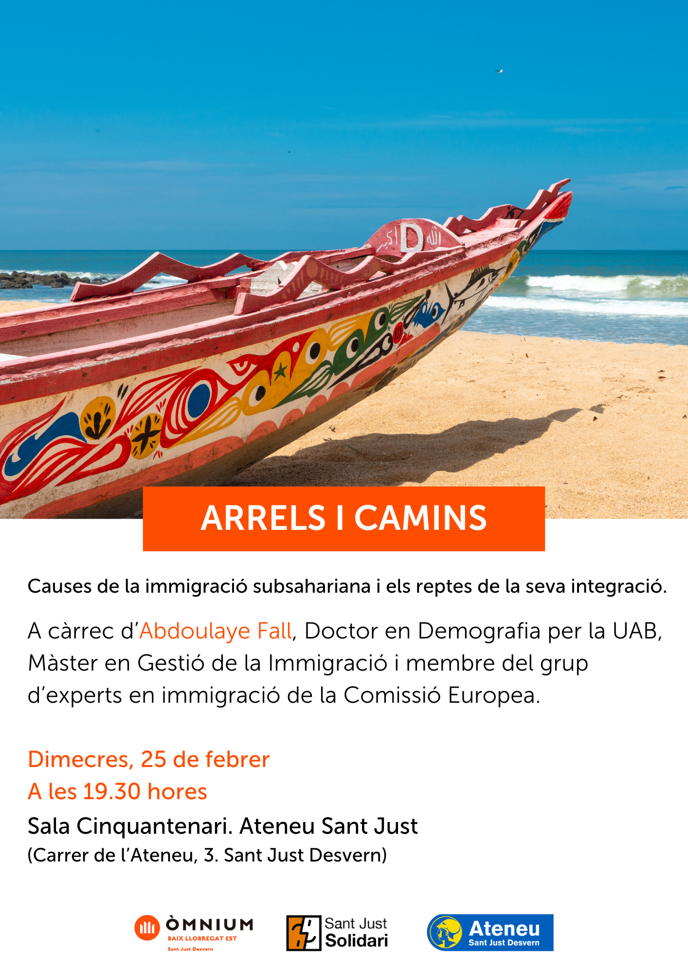 Conferència "Arrels i camins. Causes de la immigració subsahariana ...